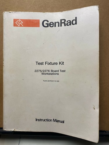 GenRad Instruction Manual 2275 2276 Board Test Workstation Service ...