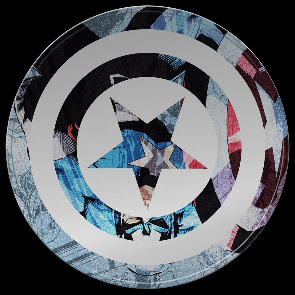 Captain America Superhero DC Comic Marvel Round Retro Wall Decor Metal ...