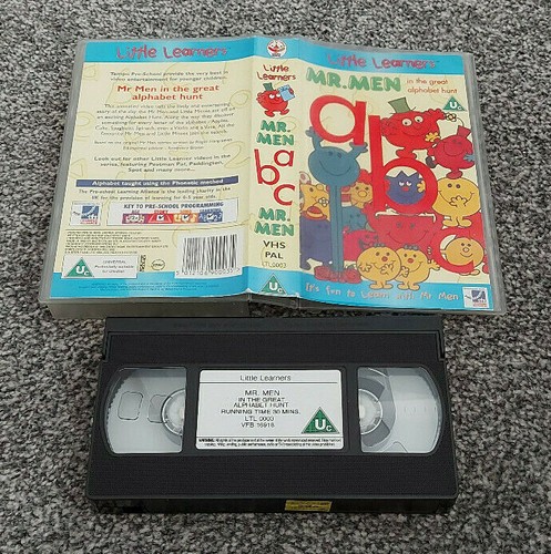 MR MEN IN THE GREAT ALPHABET HUNT LITTLE LEARNERS PAL VHS VIDEO KIDS ...