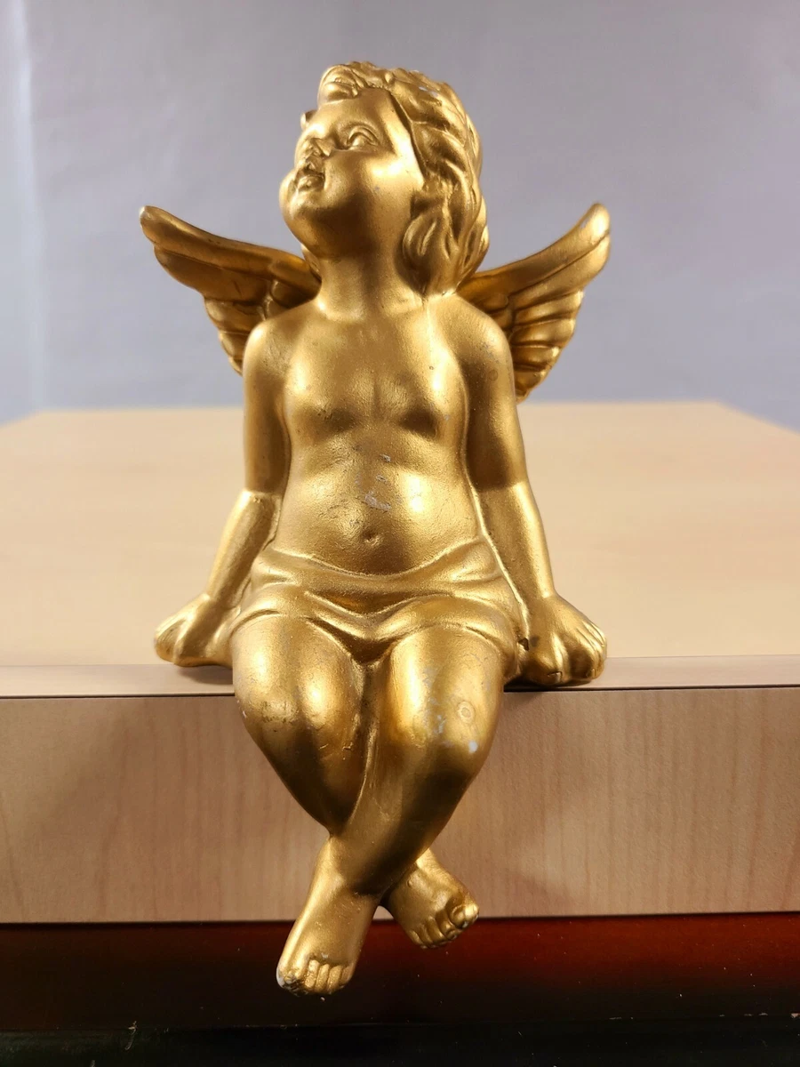Gold Cherub Figurine