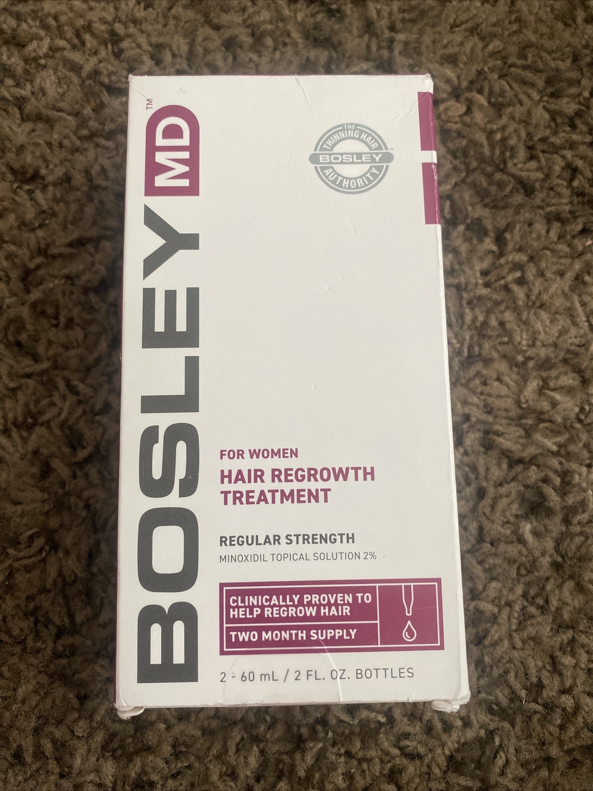 New Bosley MD Women Regular Strength Minoxidil 2% Hair Regrowth ...