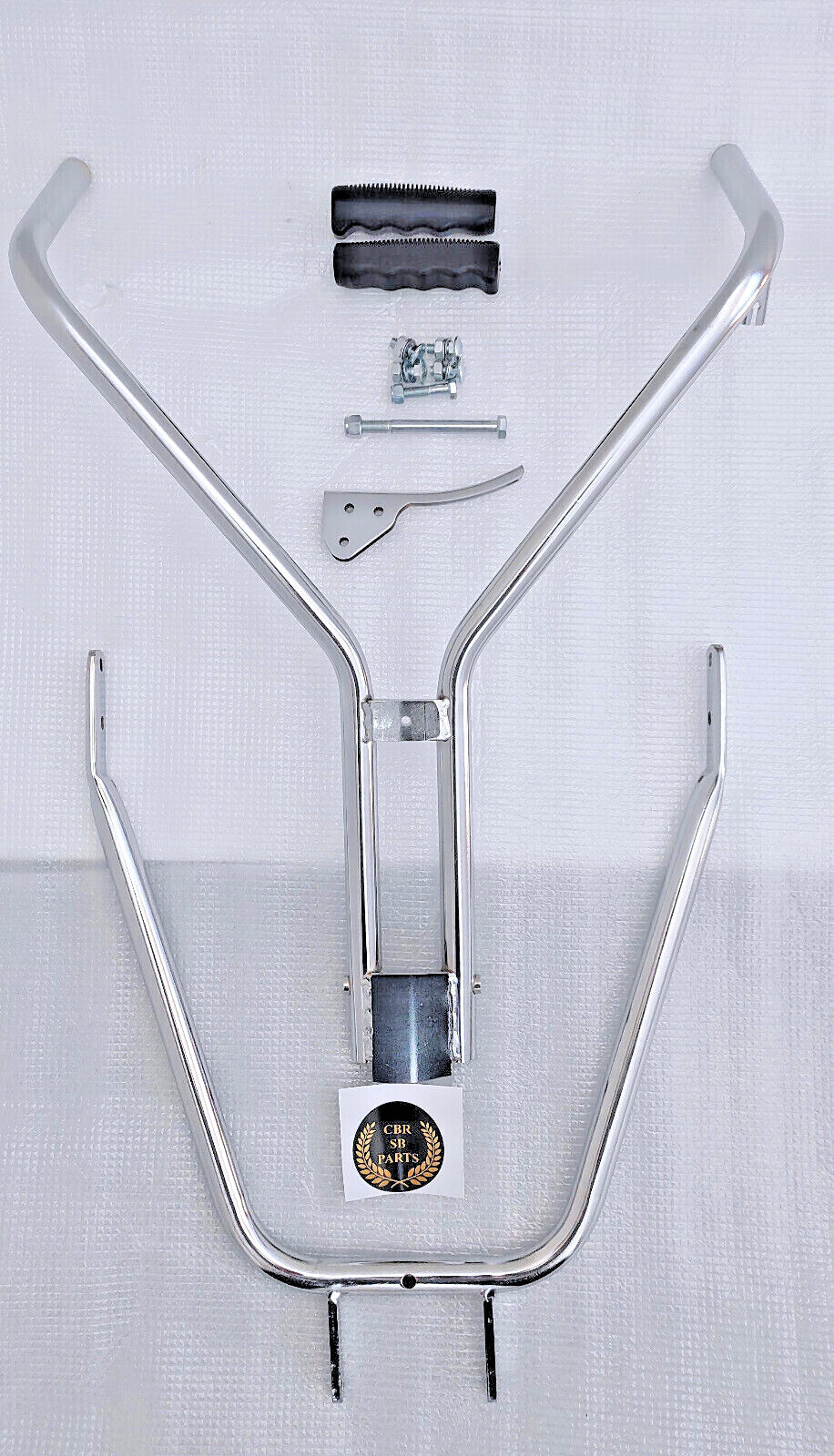 SCOTT BONNAR 45 HANDLEBARS FULL SET (HARD CHROME PLATED) +LEVER+FIXINGS ...