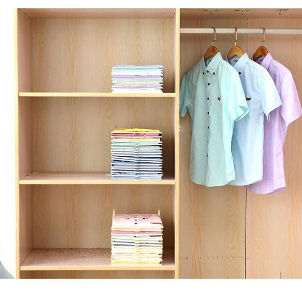 Wardrobe Storage Shirt Organizer Stackable T Shirt Folder Board | eBay