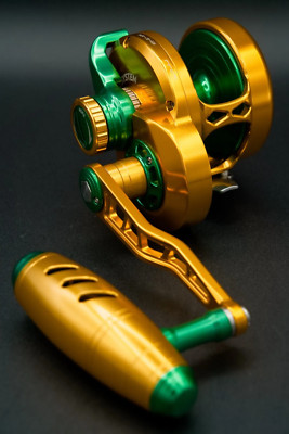 Maxel Jigging Reel Rage Pro 60 Lever Drag Conventional Reel Dark Gold ...