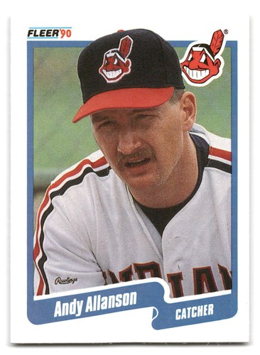 Andy Allanson 1990 Fleer Baseball #483a Cleveland Indians | eBay