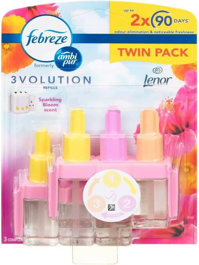3x 20ml 3volution Febreze Ambi Pur 3Volution Plug In Refills 90 Days ...
