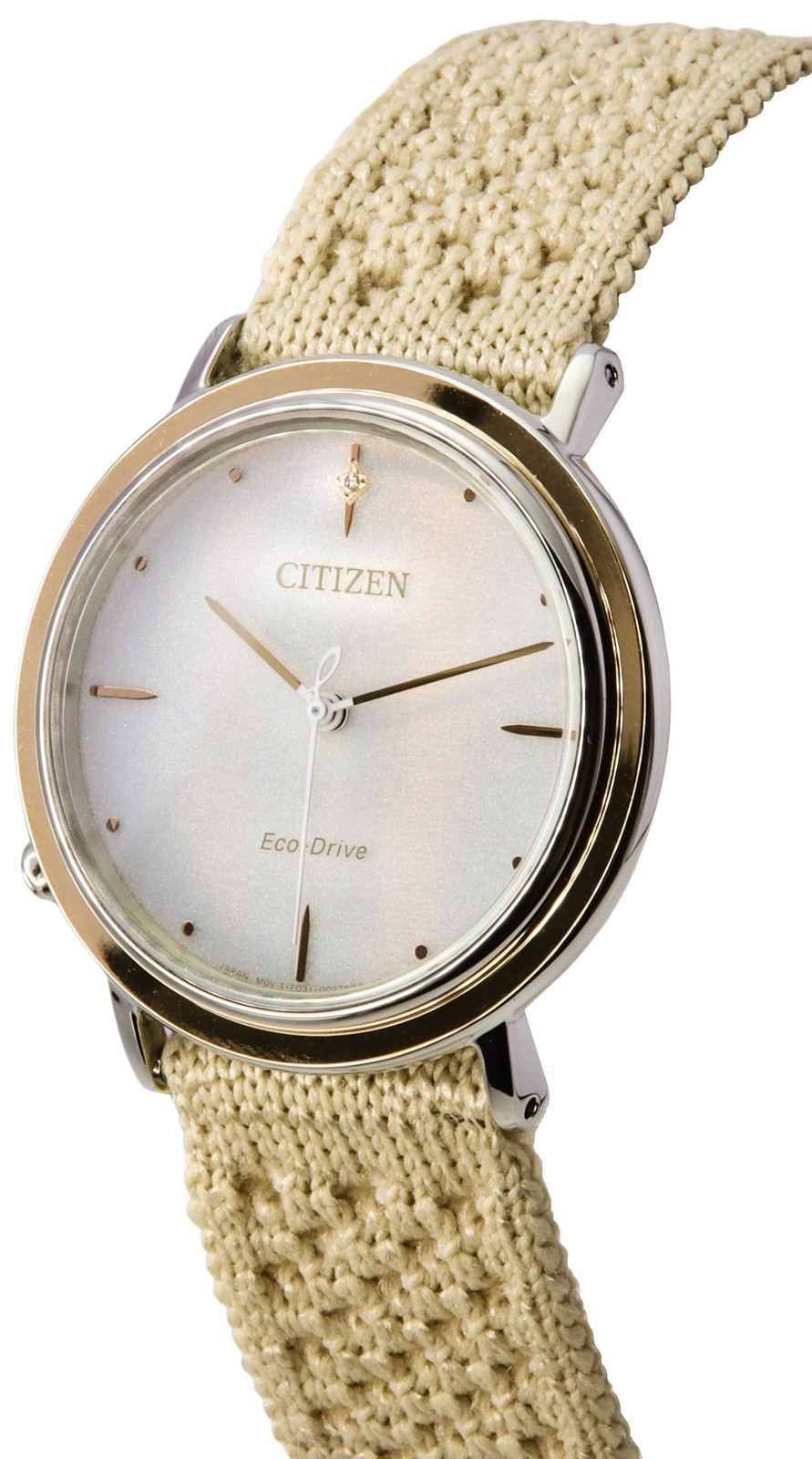 Citizen L Ambiluna Diamond Accent EM1006-40A Womens Watch Extra Mesh ...