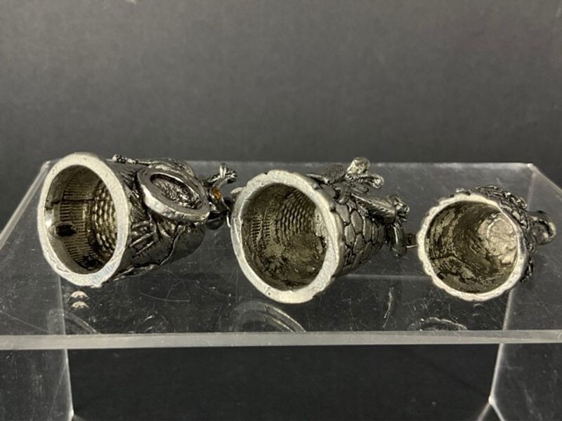 Wizard of Oz COWARDLY LION Figurine Pewter Thimble COMSTOCK RARE | eBay