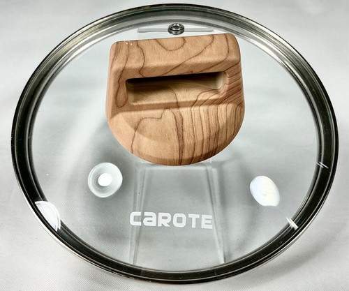 CAROTE Glass Lid Only 7” Plastic Woodgrain Handle Vented Replacement ...