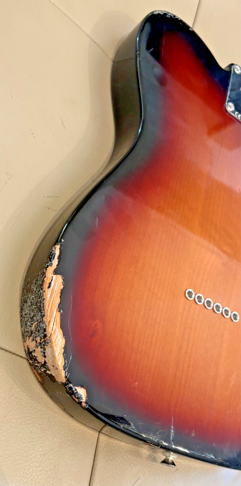Fender MIM Telecaster Loaded Lefty Body from Broken Guitar AS IS | eBay