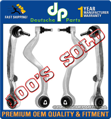 BMW E65 E66 FRONT UPPER + LOWER CONTROL ARM ARMS BALL JOINT BUSHING 745 ...