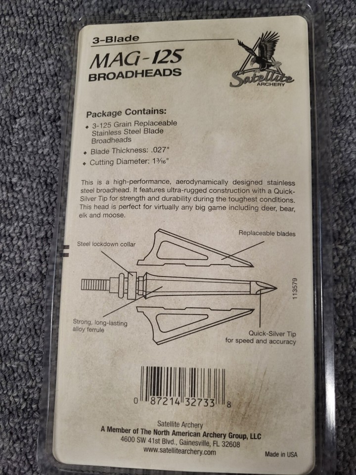 Bob Foulkrod Pro Series Mag-125 Broadheads VINTAGE | eBay