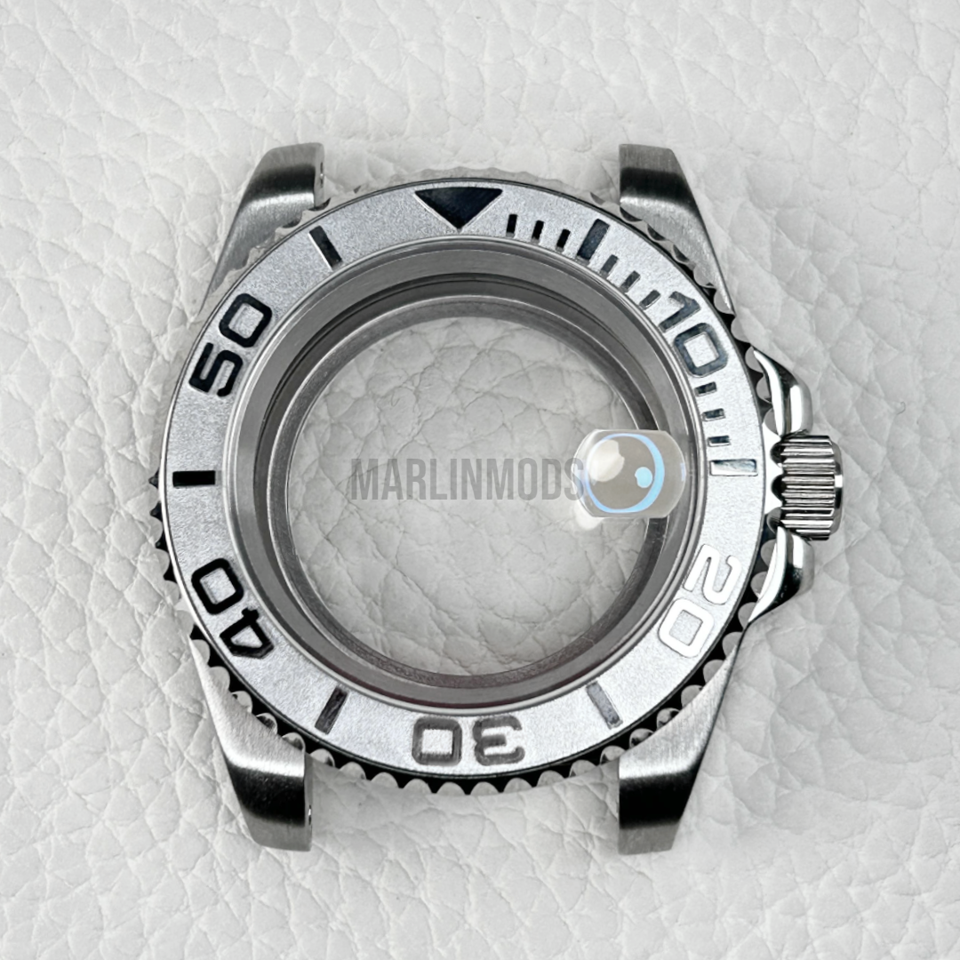 Set For NH34 NH35 NH36 Steel Silver Gray Ceramic Bezel 10ATM Mod Watch ...