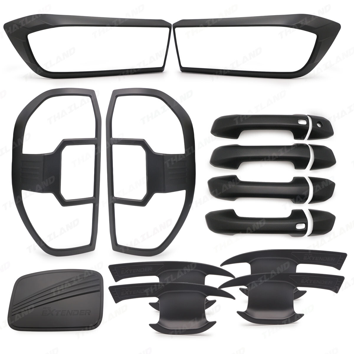 Set Fuel Head Tail Lamps Handle Bowl Cover Fits MG Extender Maxus T70 ...