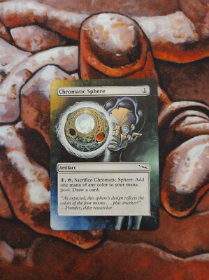Magic the Gathering Chromatic Sphere Hand Painted Unique Custom MTG ...