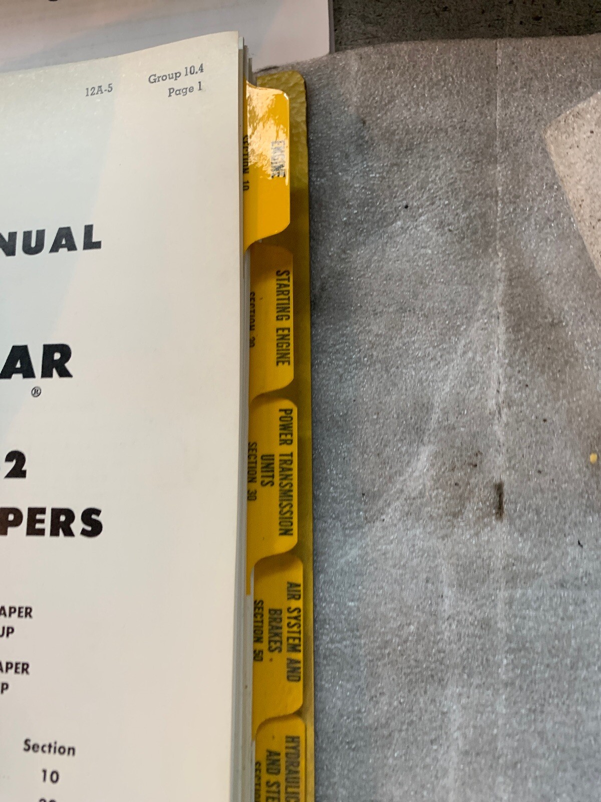 CATERPILLAR CAT 630 632 SCRAPER TRACTOR SERVICE MANUAL S/N 14G 10G 79F ...