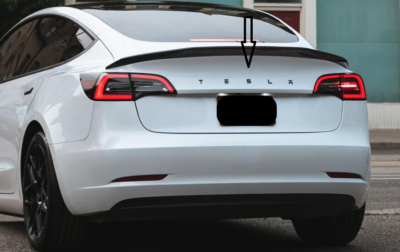 Tesla Model 3, Y, Rear Tailgate Trunk Letters, ABS, Matte Black | eBay