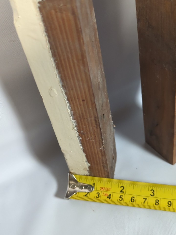 Lot 5 Antique Pine Wood Spindles 13 x 1.75 Corner Trim Farmhouse ...