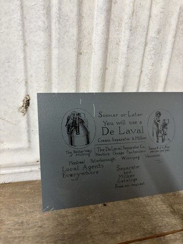 Vintage Delaval Milker Sign Dairy Barn Cow Milk Feed Tank Holstein ...