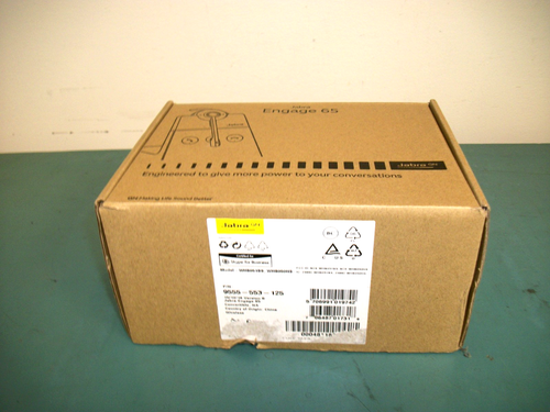 JABRA Engage 65 Model# WHB051BS Wireless Headset W/Base & Cables - NEW ...