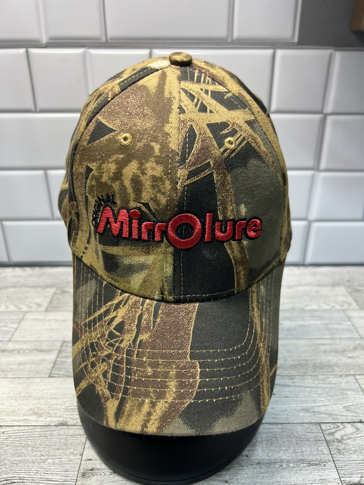 Original MirrOlure Hunting Camo Fish Logos Fishing Baits Hat Cap , See ...