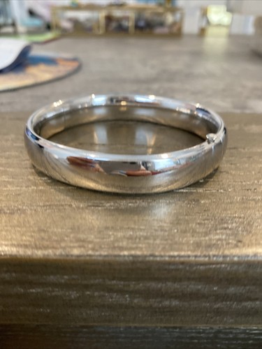 Vintage hinged bangle shiny - Gem