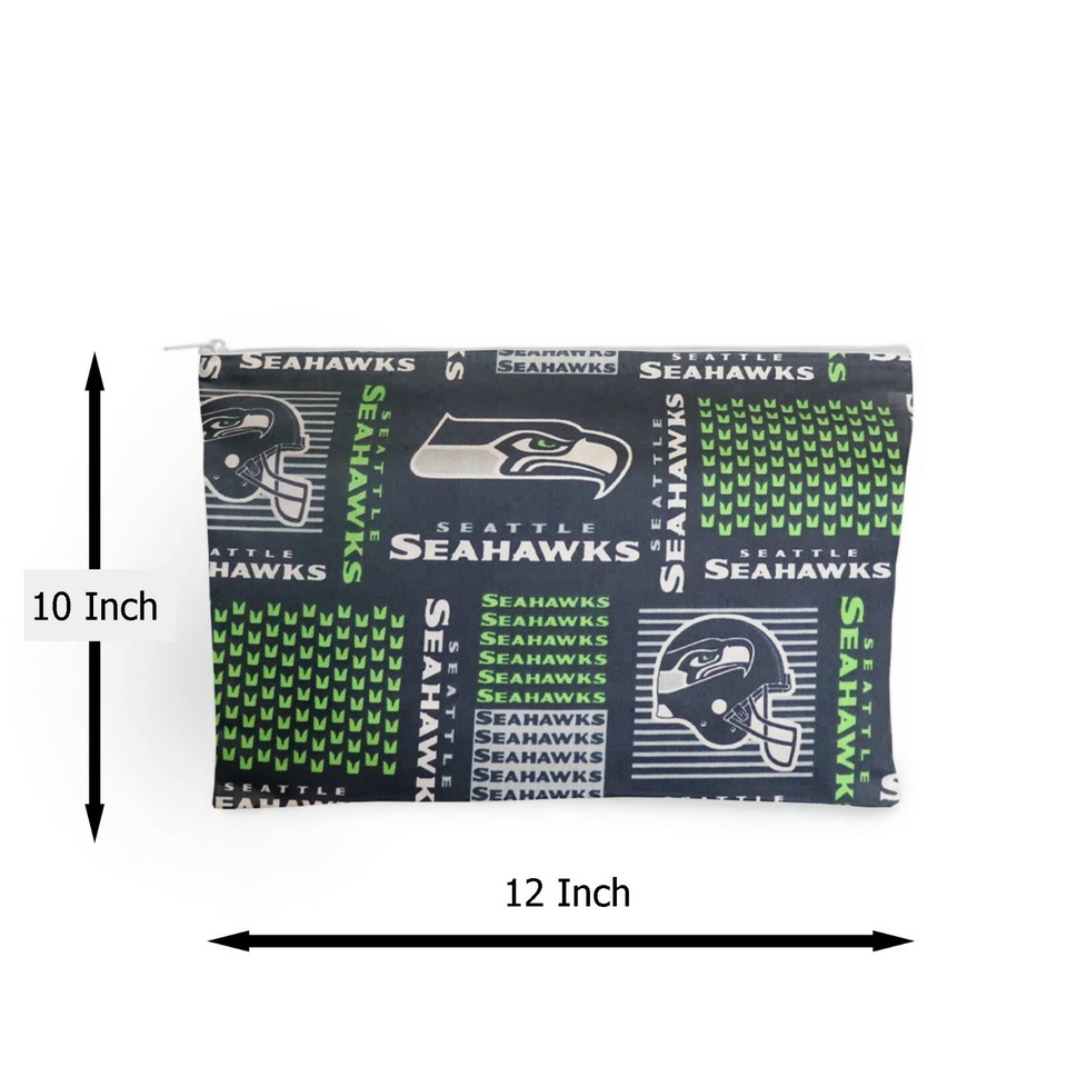 Seattle Seahawks Football Sports Team Pouches Coin/Makeup/Travel/Pen ...