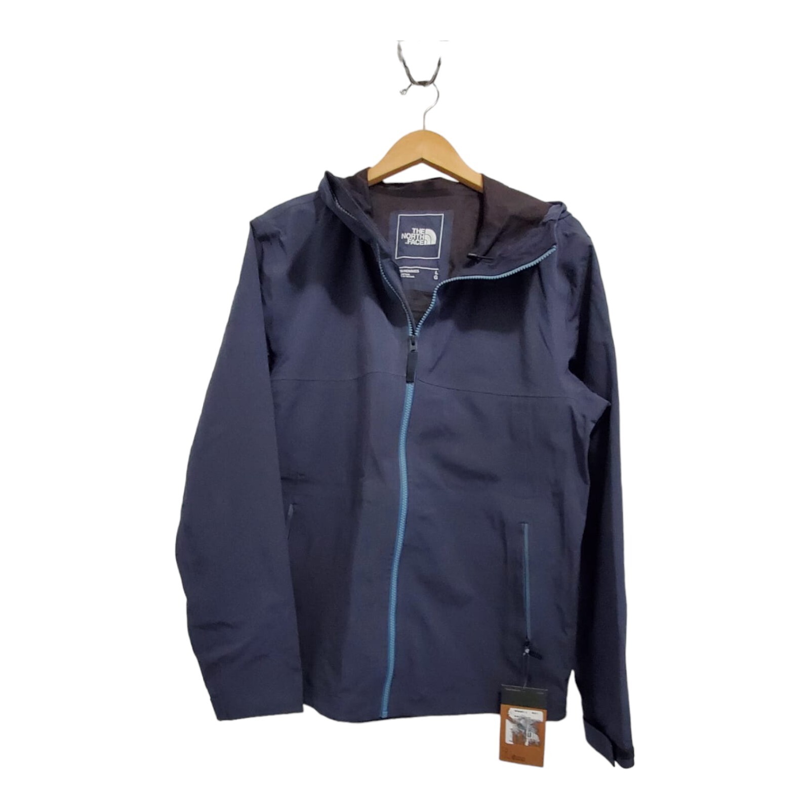 The North Face Soft Shell Hoody Men's Large Full Zip Jacket Blue Gray ...