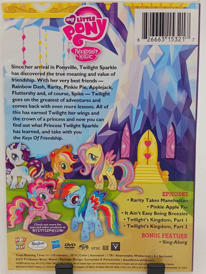My Little Pony Friendship Is Magic: The Keys Of Friendship DVD | eBay
