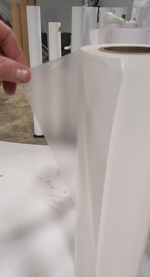 3.0mil Luster Clear Vinyl Cold Pressure-Sensitive Laminate Self ...