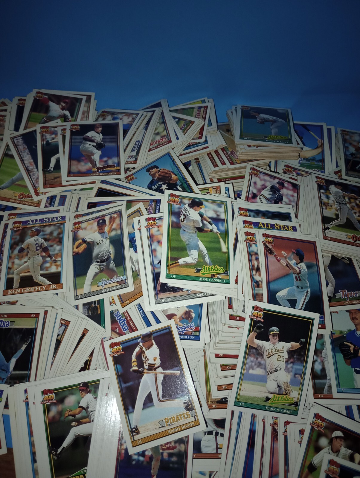 MLB Cards 1991 Topps 40 Years Of Baseball Including Griffey Jr, Conseco ...