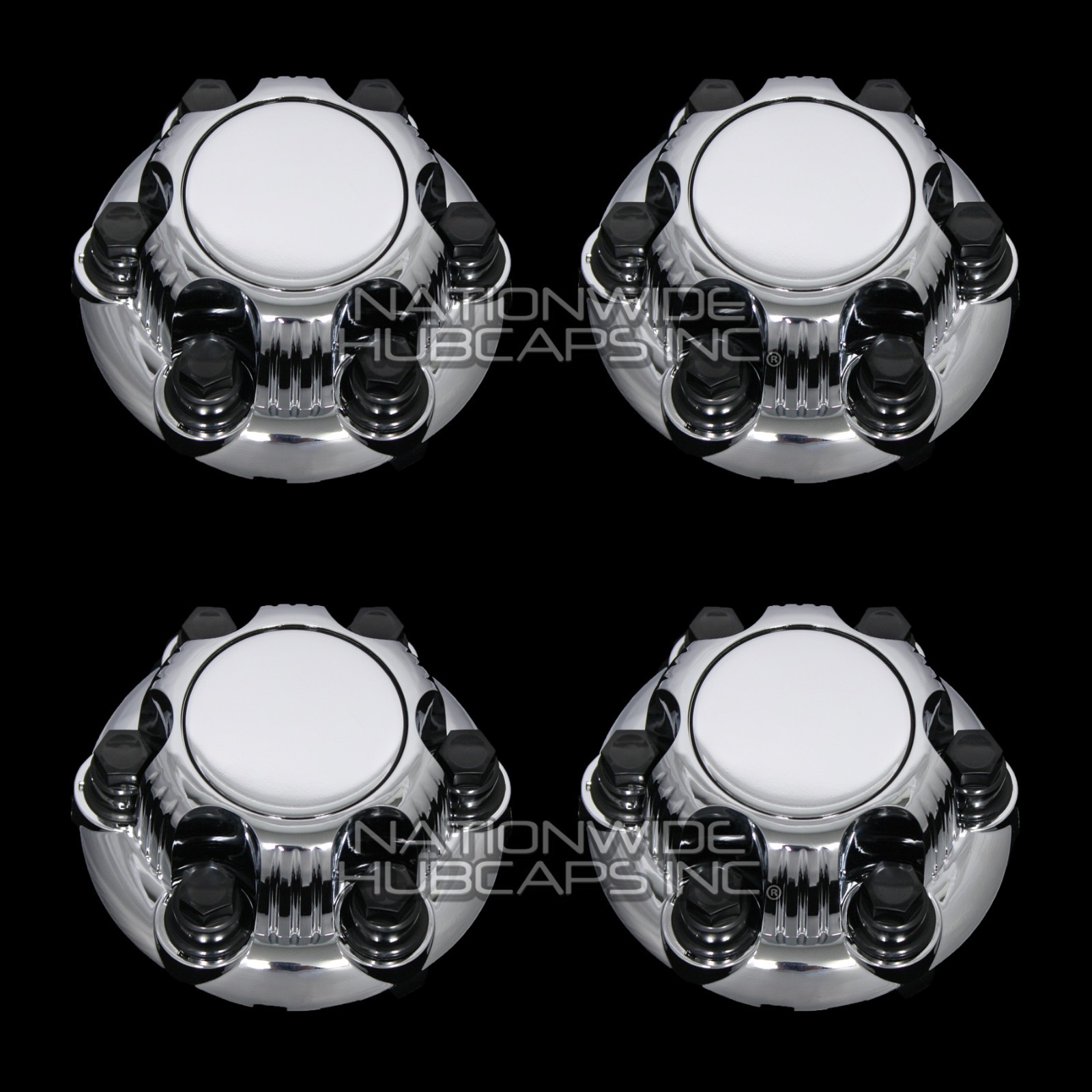 4 New CHEVY GMC 1500 6 Lug 16" & 17" CHROME Wheel Center Hub Caps Rim ...