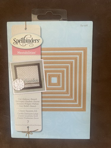 Spellbinders Eatables S4-126 Classic Squares,LG | eBay