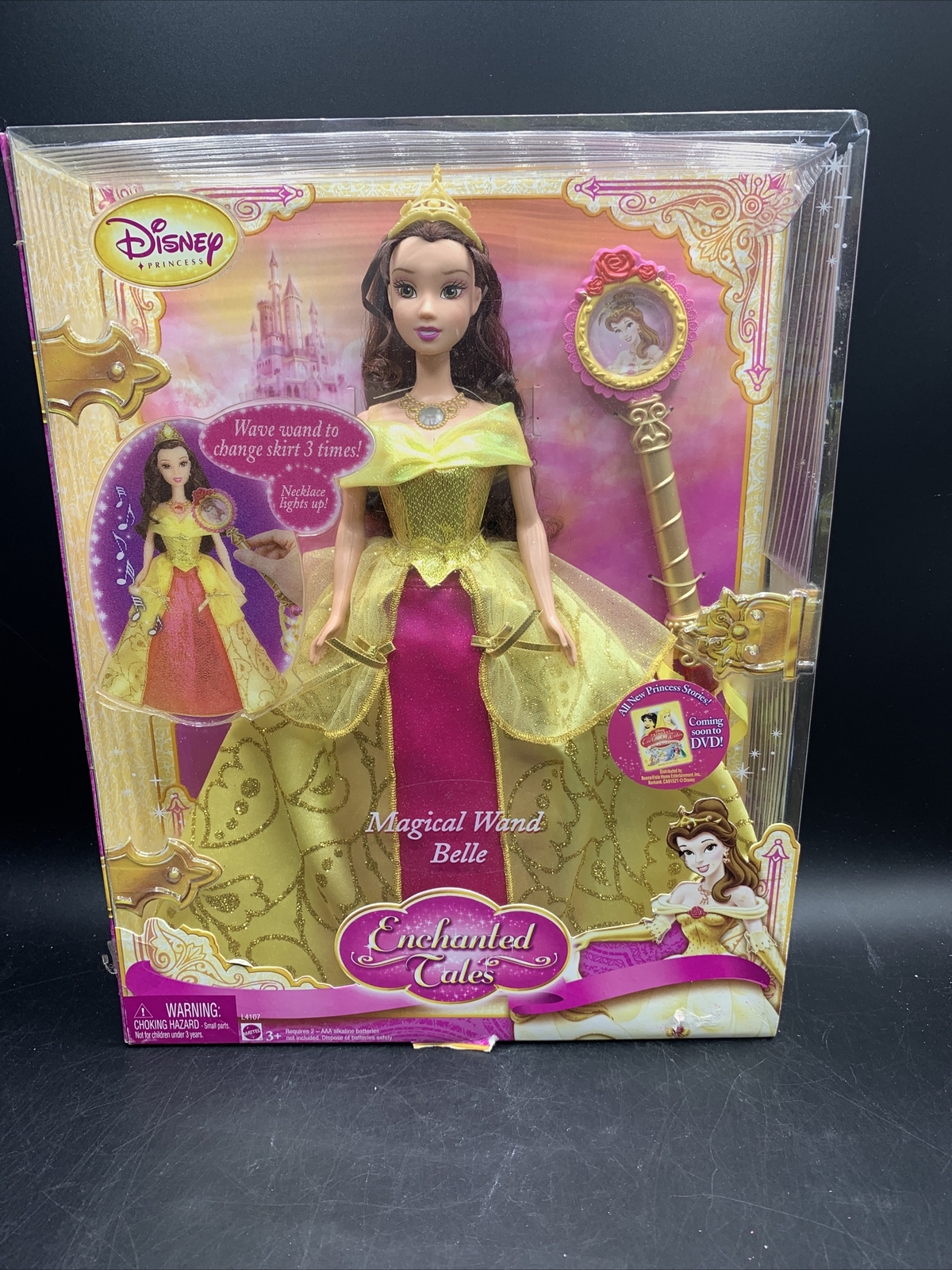 Rare DISNEY PRINCESS 2006 MATTEL ENCHANTED TALES MAGICAL WAND BELLE ...