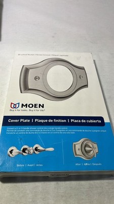 Moen 1920BN Remodeling Cover Plate For 2 or 3 Handle Tub/Showers ...