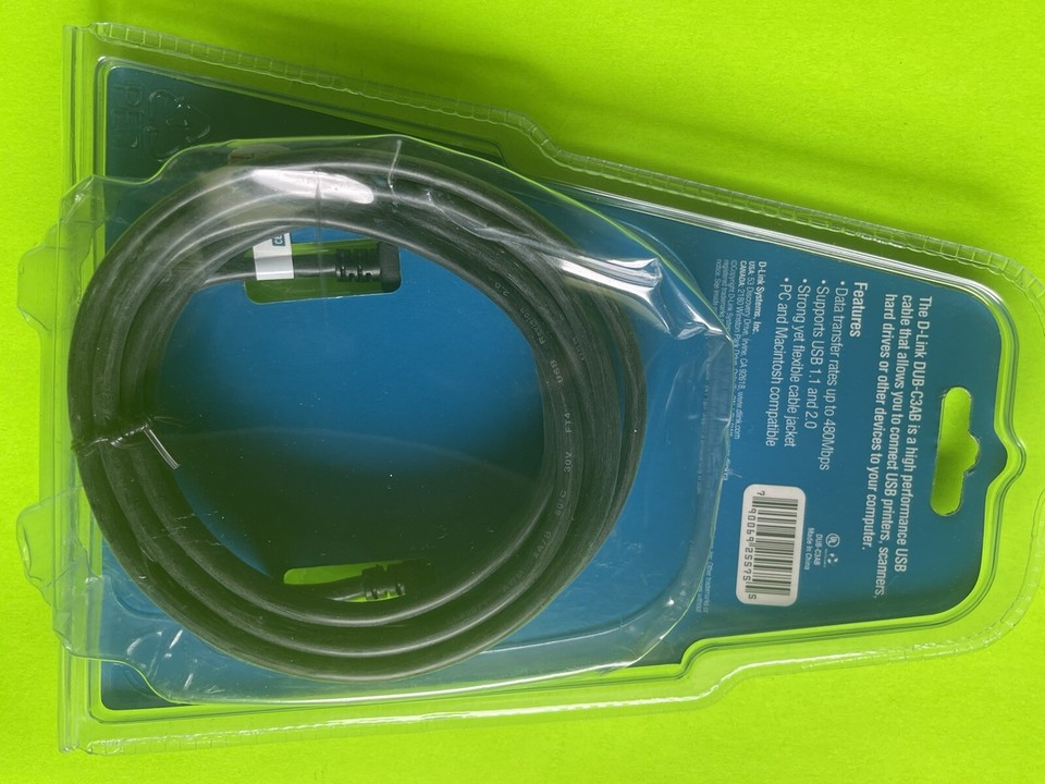New D-Link DUB-C3AB USB 2.0 A/B Cable 10FT. New 686175323788| eBay