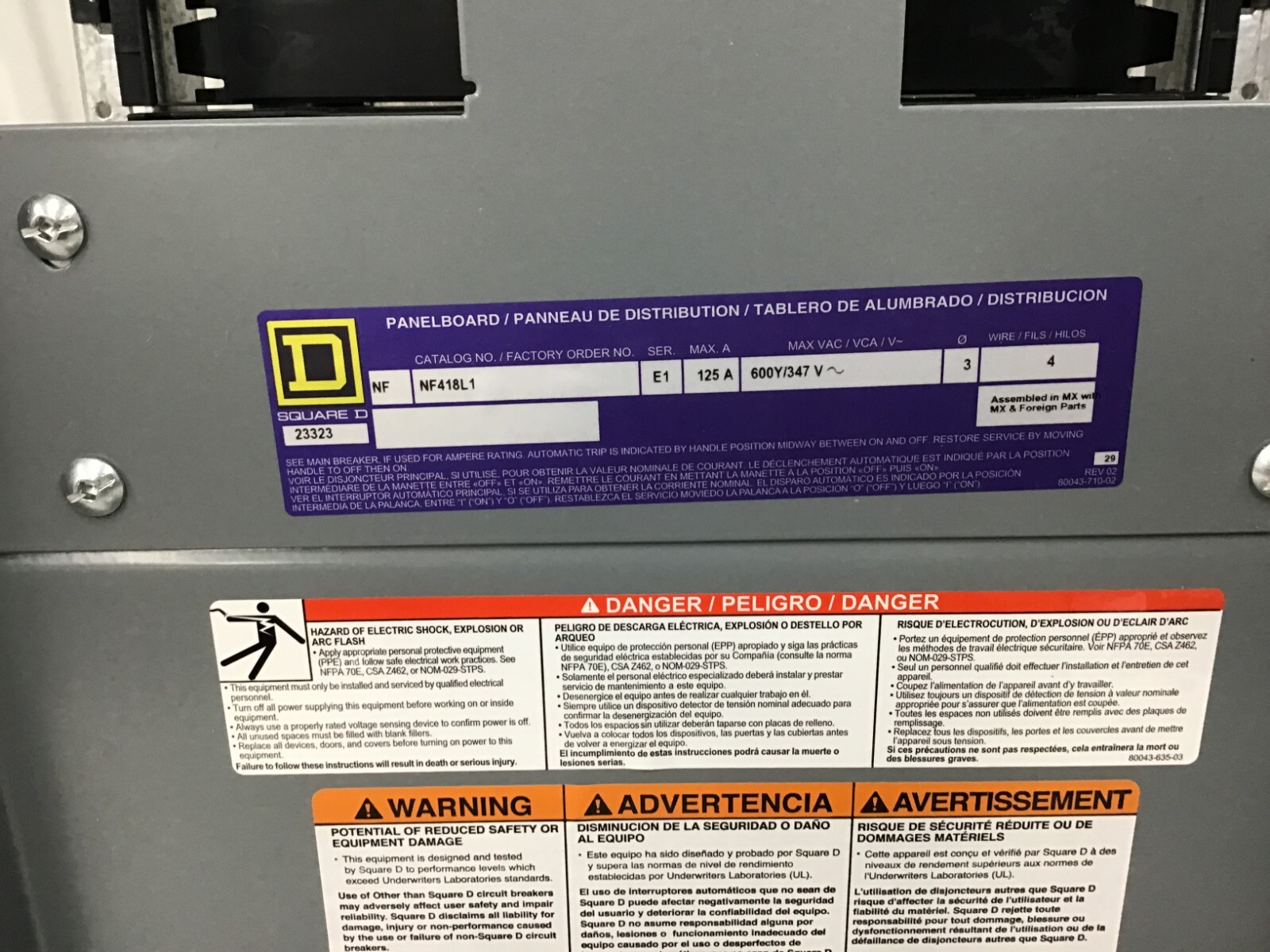 Square D NF418L1C Industrial Control System for sale online | eBay