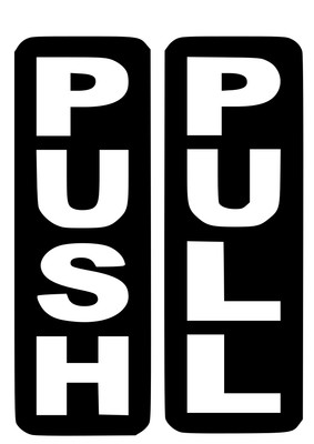 PUSH PULL VINYL STICKERS DECAL SIGNS FOR SHOP DOOR GLASS WINDOW | eBay