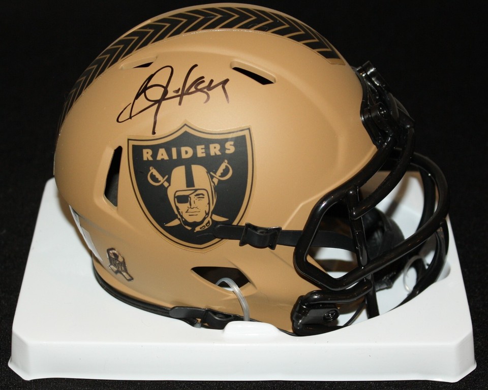 Bo Jackson signed Salute to Service Mini Helmet, Raiders, Auburn ...