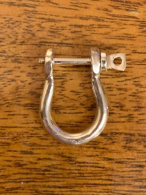 Nautical/ Construction 14KT YELLOW GOLD SOLID SHACKLE EARRING - 20mm (3 ...