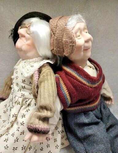 Grandma & Grandpa Dolls 16" Great Grand Parents Seniors Christmas ...