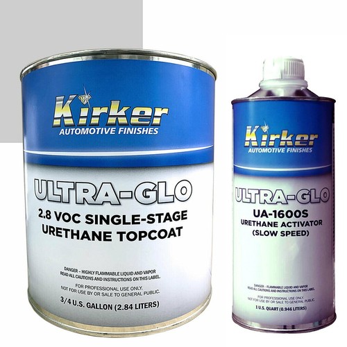 0.75 Gallon Kirker Automotive Finishes Ultra-Glo Car Paint Pure White ...