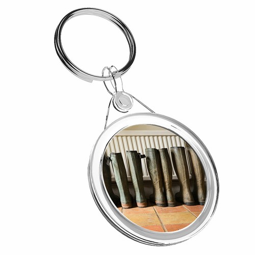 1 x Wellington Boots Wellies Farm -Keyring IR02 Mum Dad Kids Birthday ...