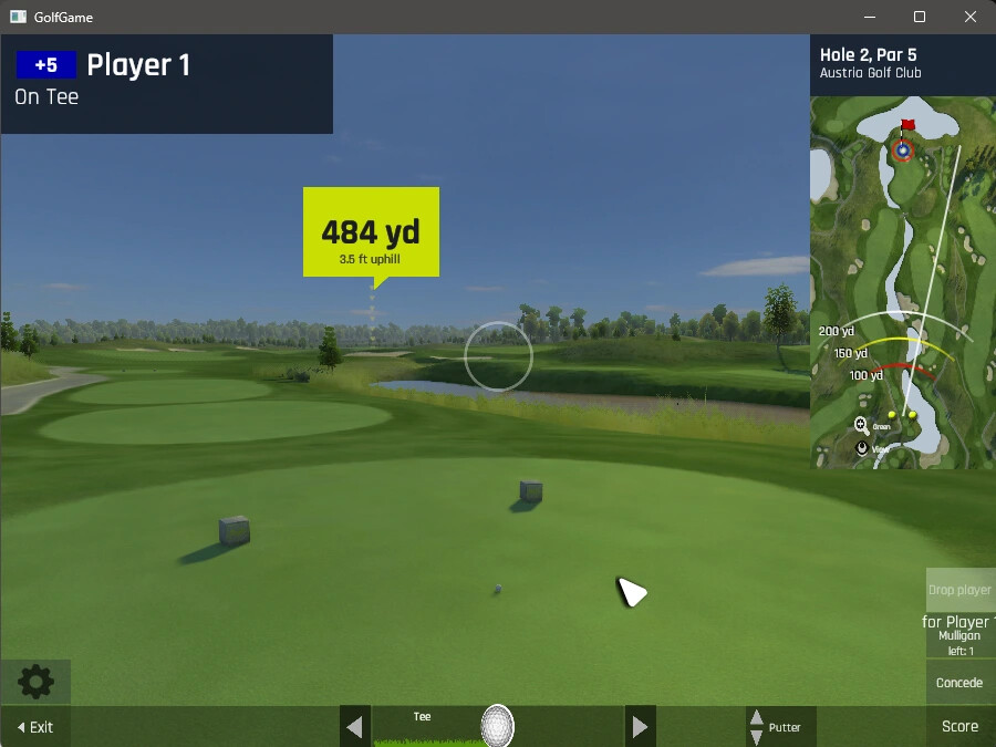 OptiShot ORBIT Golf Simulator Package - with Screen, Projector, Mat ...