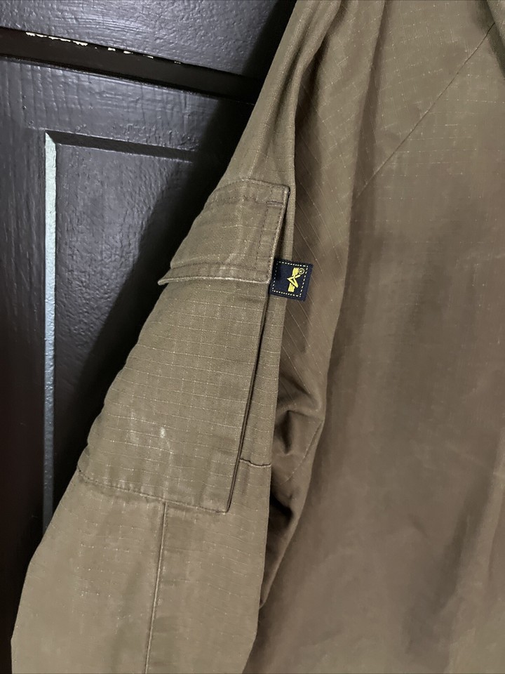 Alpha Industries Military Field Jacket Men’s M Army Green Hooded ...