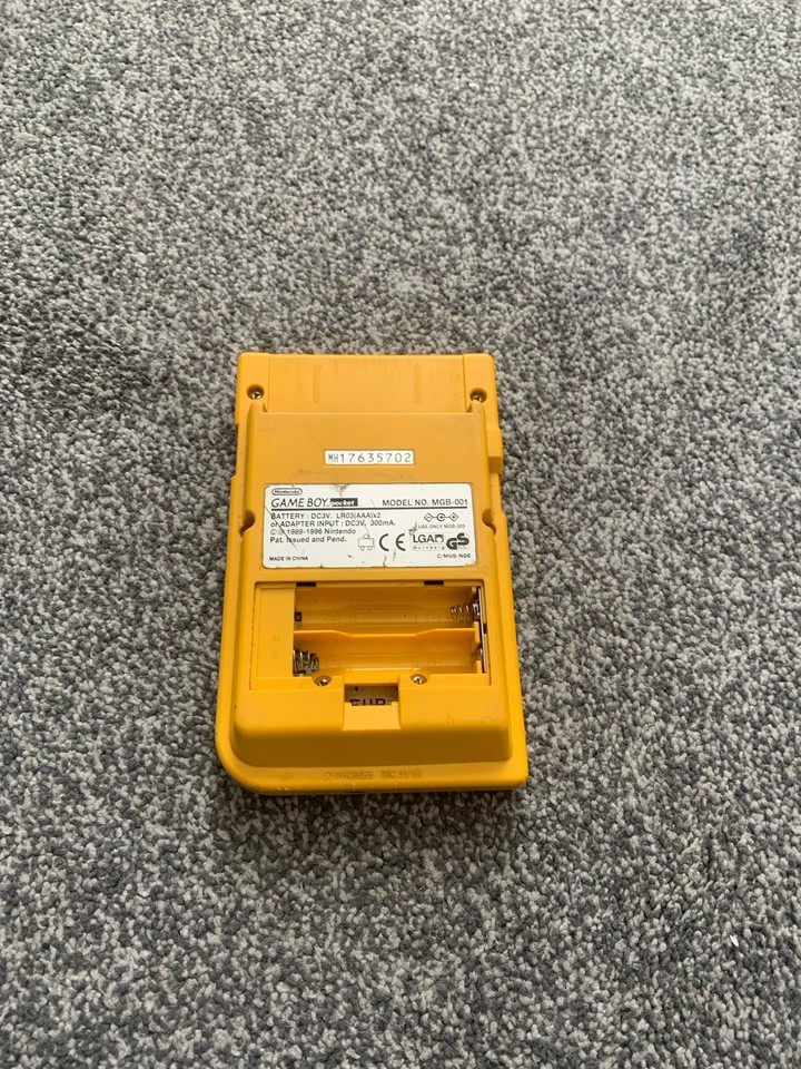 Nintendo Game Boy Pocket Yellow Handheld Console | eBay UK
