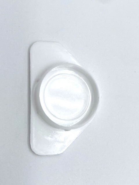 35mm Winged White Hinge Hole Cover Caps Kitchen Cabinet Cupboard Door ...
