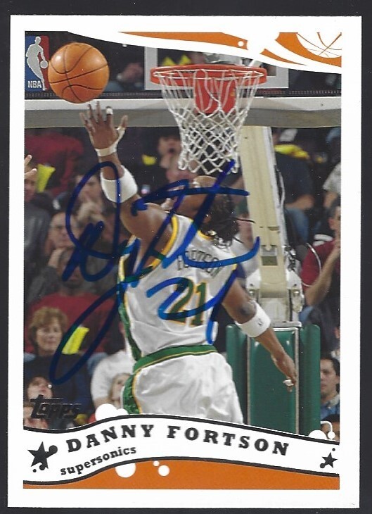 2005-06 Topps basketball #31 Danny Fortson IP autograph signed card | eBay