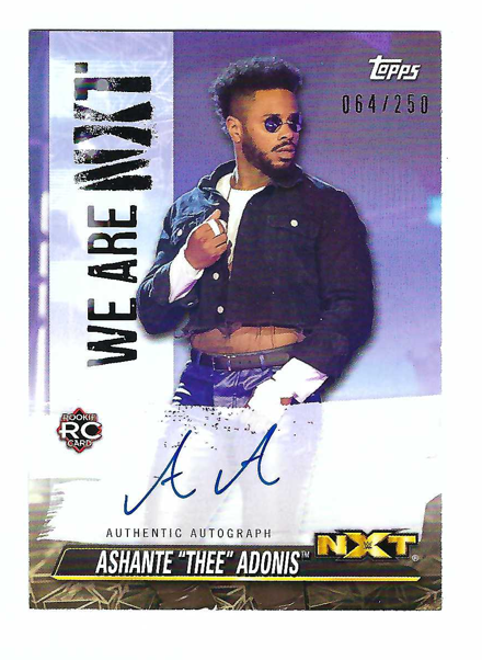 ASHANTE 'THEE' ADONIS 2021 TOPPS WWE NXT ON CARD ROOKIE AUTO /250 | eBay