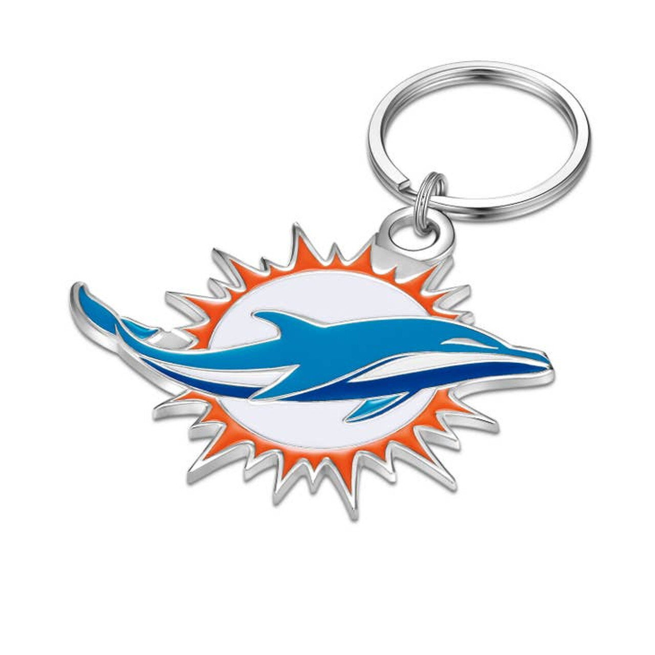 Miami Dolphins Large Primary Team Logo Key Chain | eBay